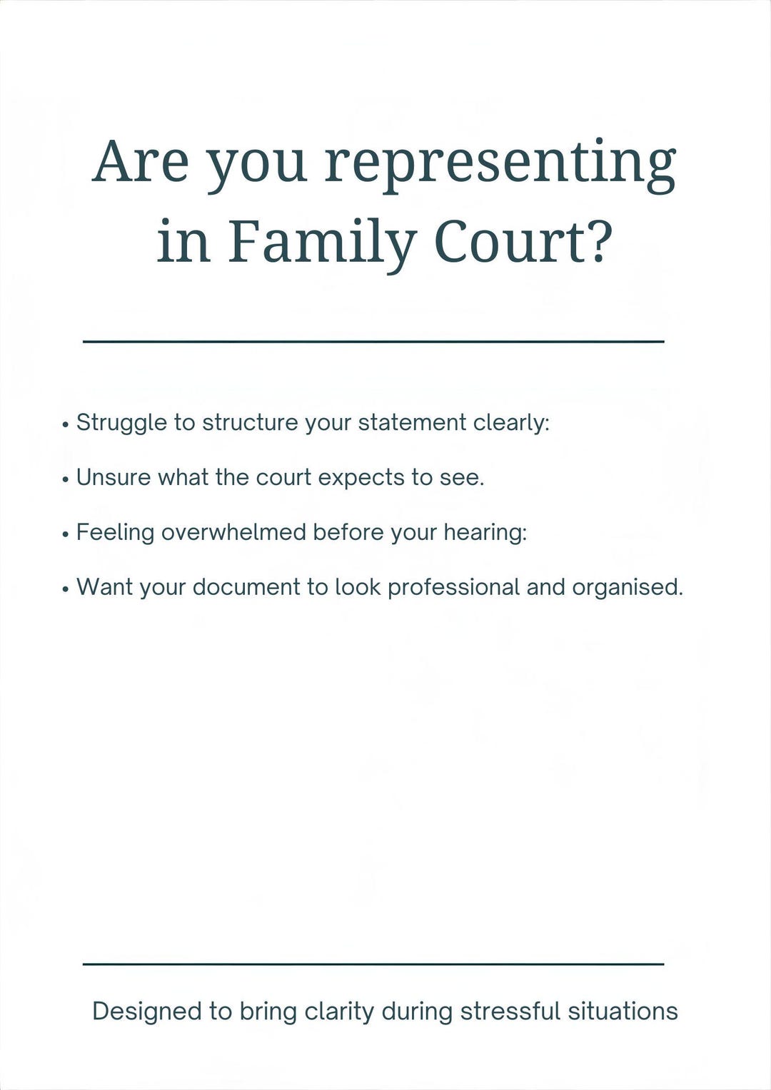 UK Family Court Position Statement Template | Litigant in Person Court ...