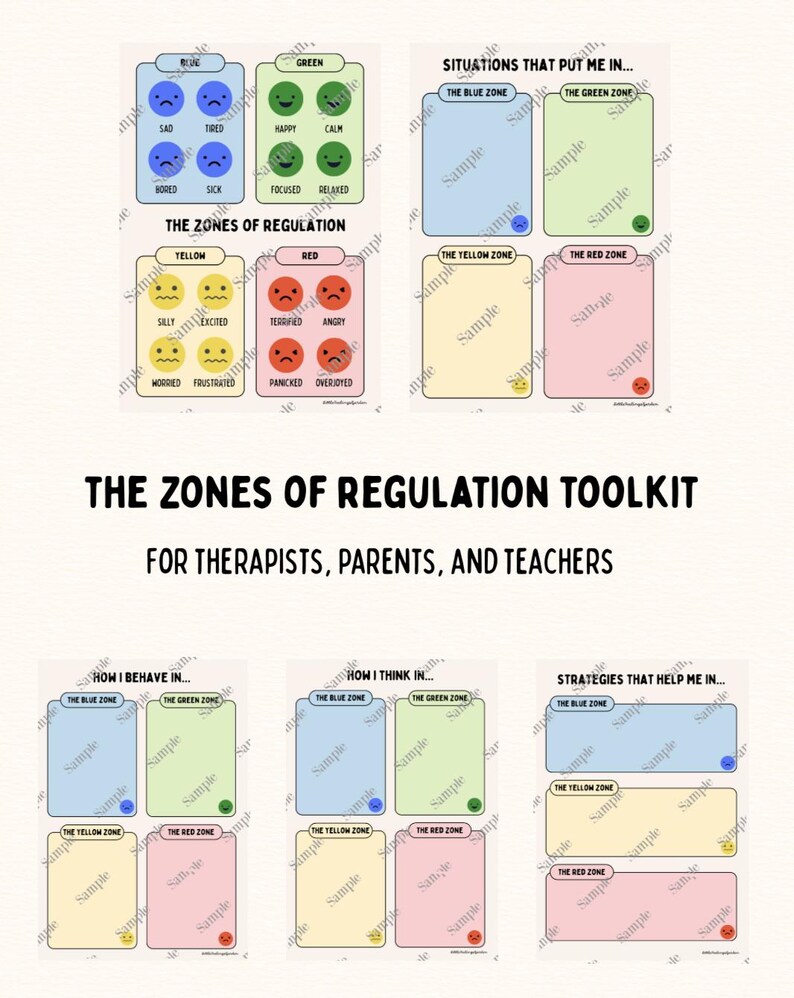 Zones of Regulation Toolkit | Emotional Learning, Therapy Resource ...