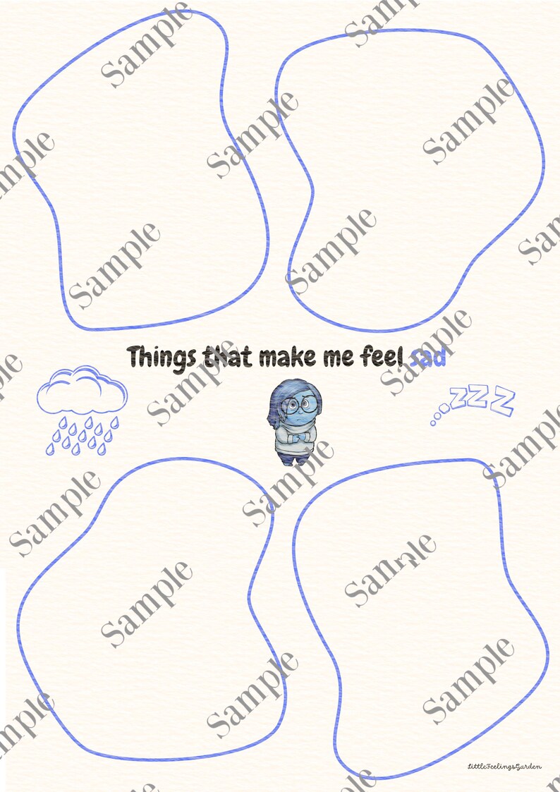 Inside Out Feelings Worksheets for Kids | Emotional Regulation ...