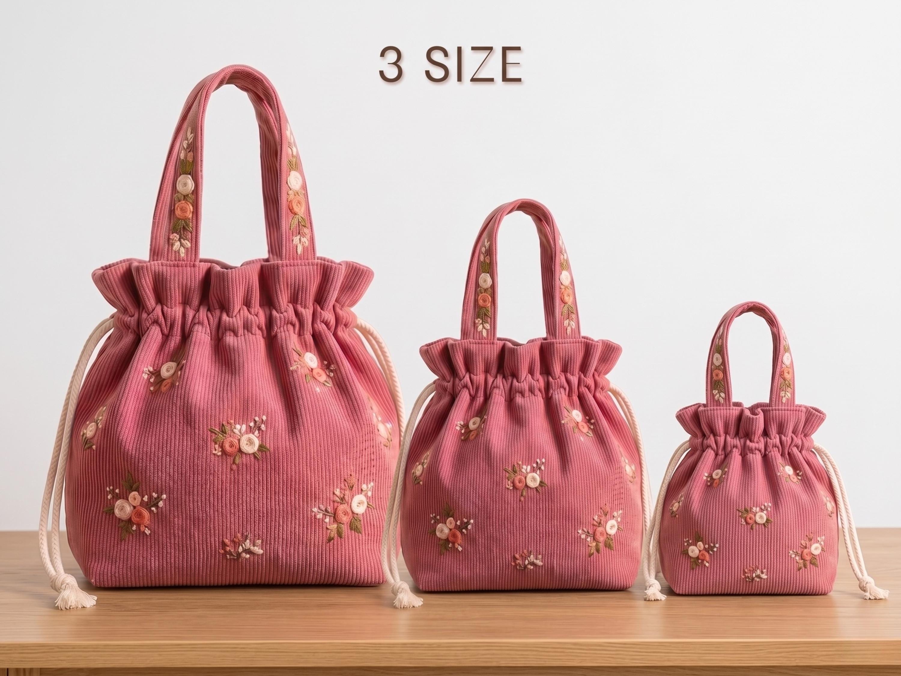 Bucket Bag Sewing Pattern | Drawstring Bucket Bag | PDF Bucket Bag ...