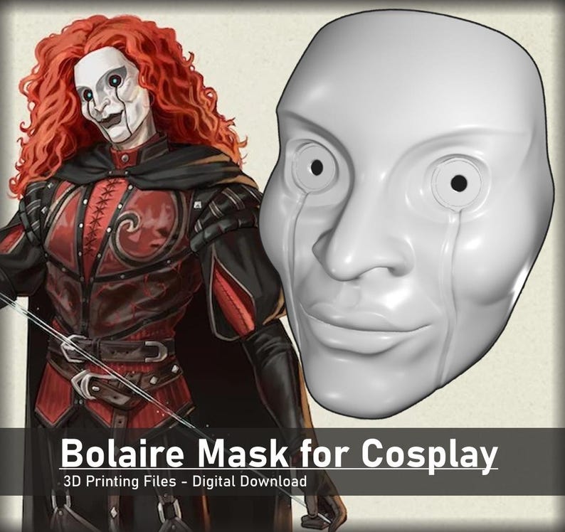 Bolaire Mask - Critical Role - 3D Model - Etsy