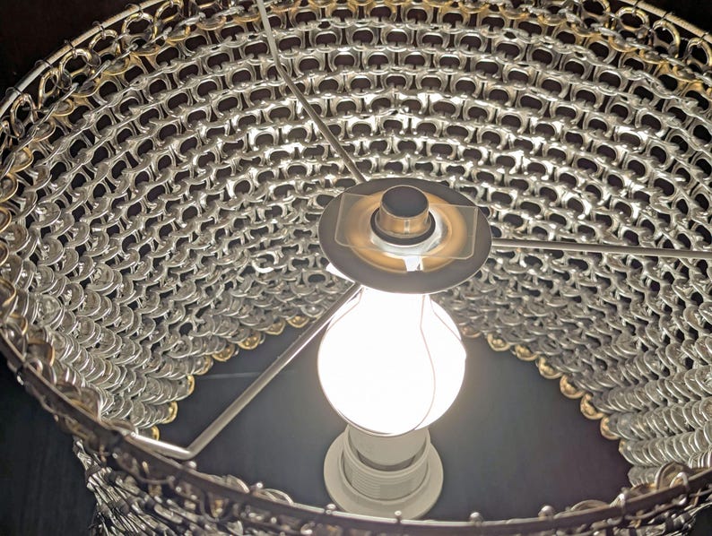 Chainmail Ring Pull Lamp Shade - Etsy UK