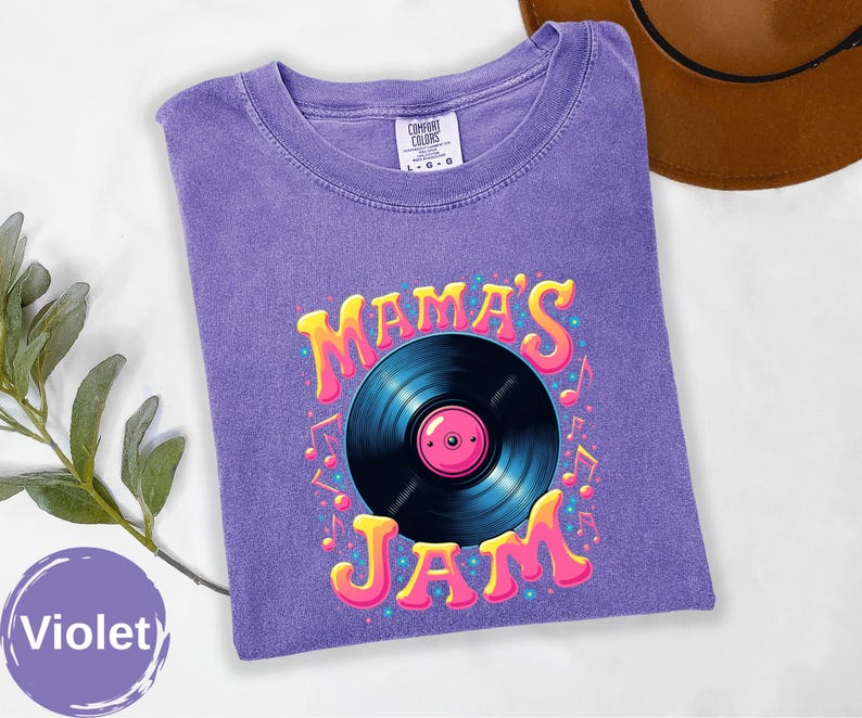 Mama's Jam Vinyl Record T-shirt, Retro 70s Music Graphic Tee - Etsy