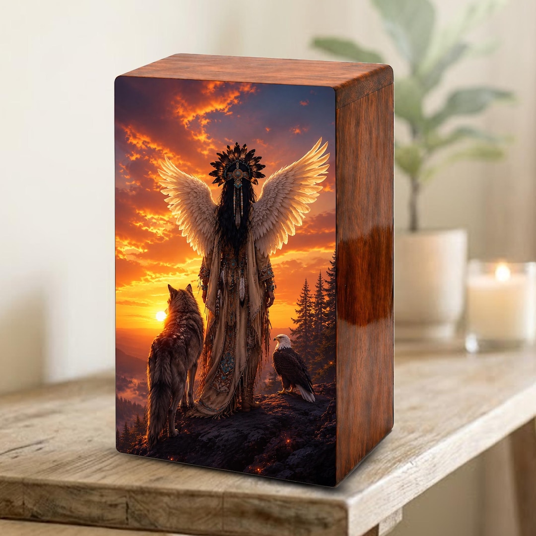 Native Tribal Urn for Women - Western Cremation Urns for Adult Female ...