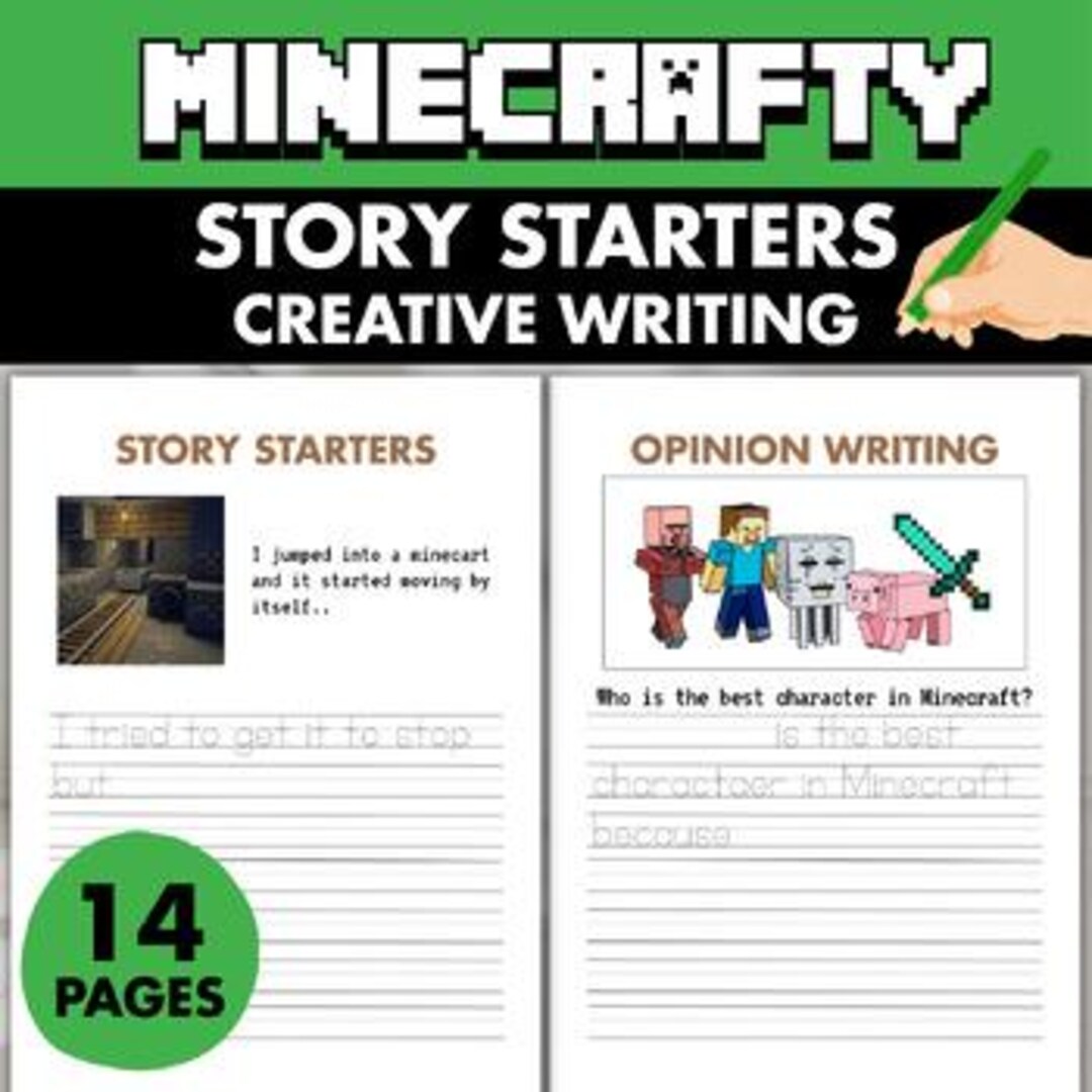Story Starters & Opinion Writing for Minecrafters | Creative Writing ...