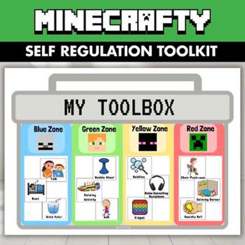 Emotional Regulation Toolkit for Minecrafters | SEL, Coping Tools ...