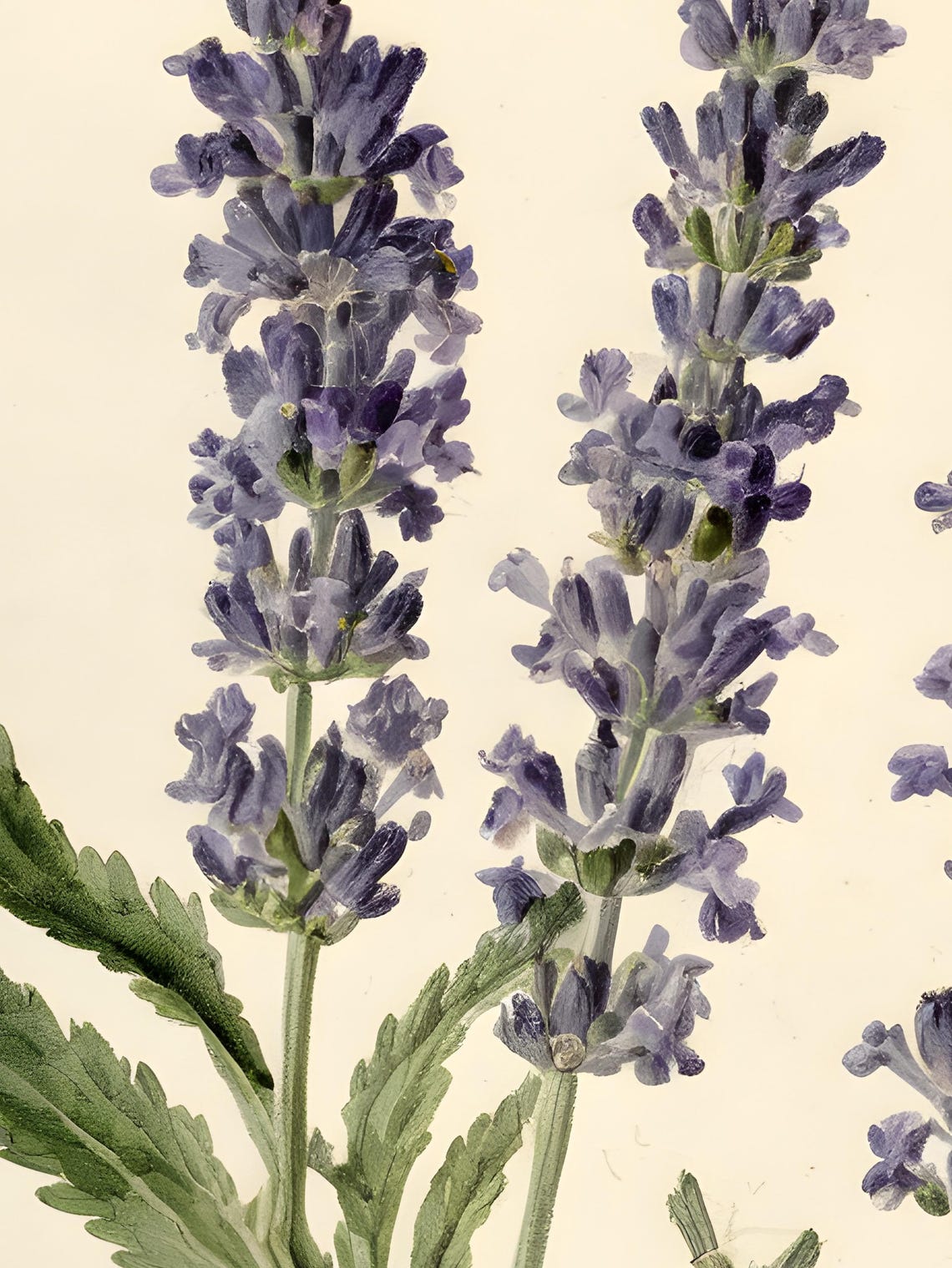 Lavender Illustration · Vintage Herbarium Plate · Lavandula ...