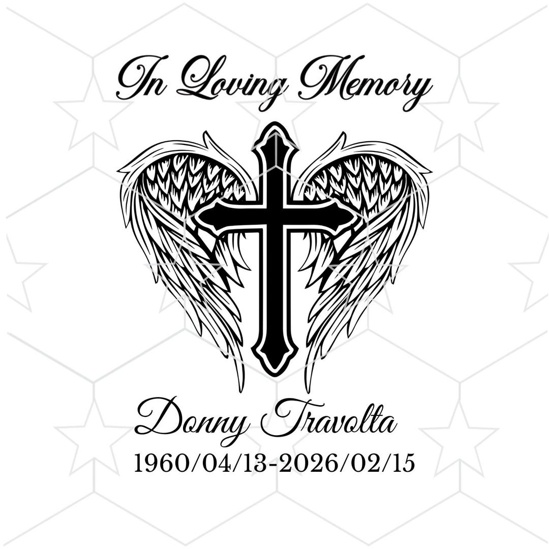 In Loving Memory Cross SVG PNG, Custom Memorial Angel Wings Designs ...