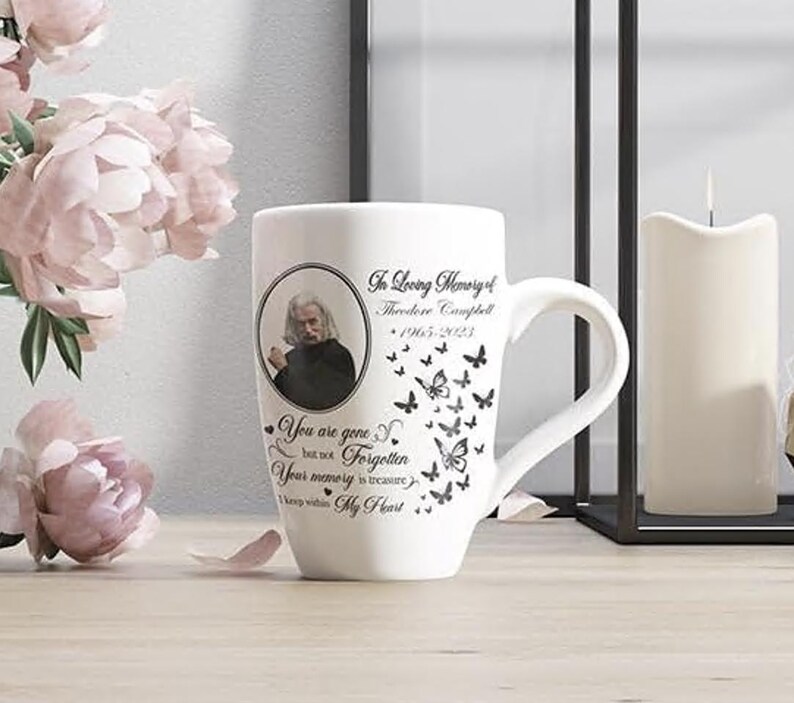 In Loving Memory Butterfly SVG PNG, Personalized Memorial Picture ...