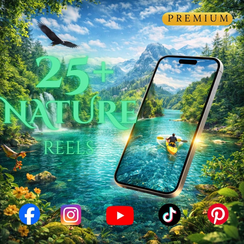 25+ Nature Reels Bundle | Viral Nature Videos Pack | Scenic Landscape ...