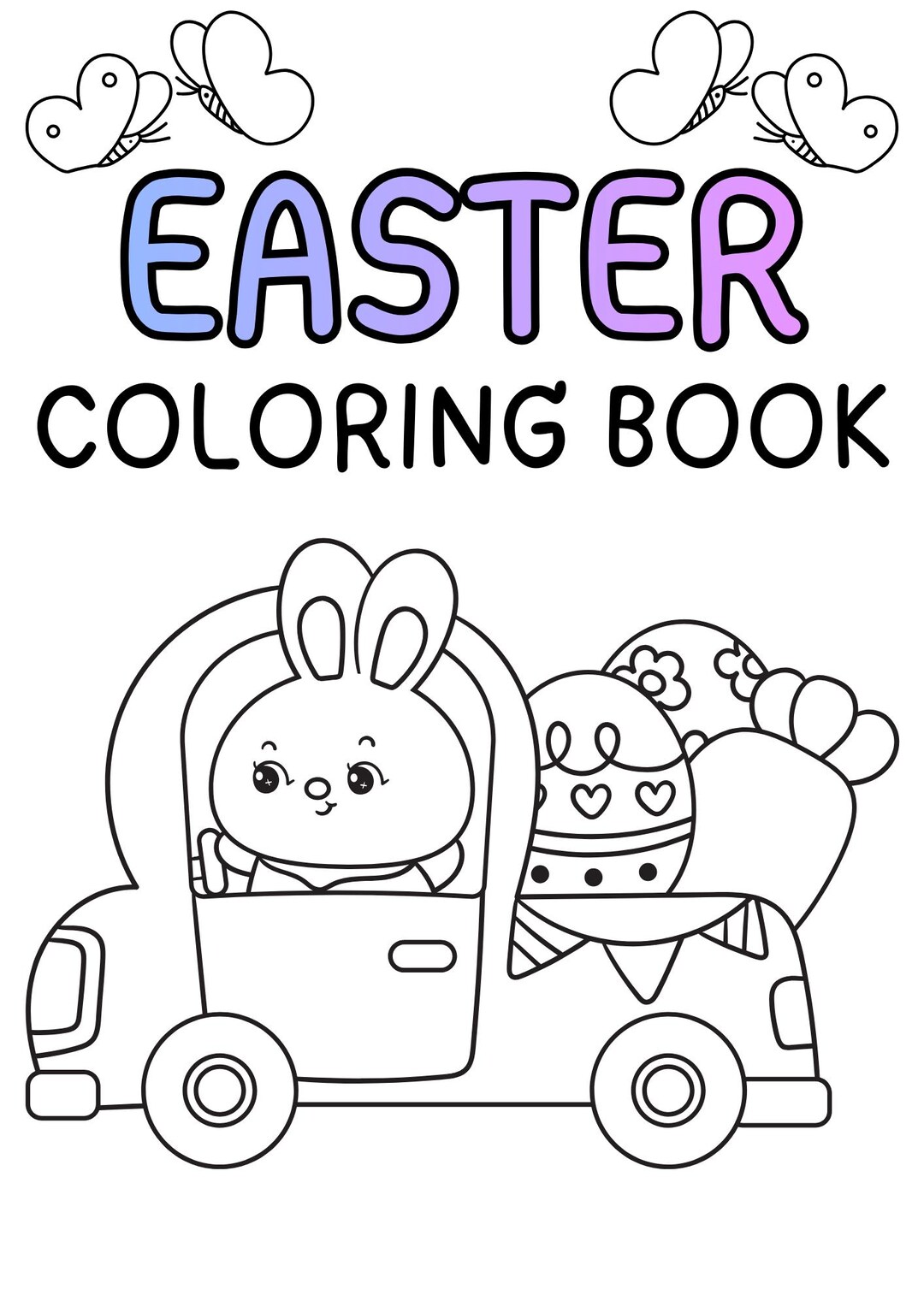 Easter Coloring Book - Etsy