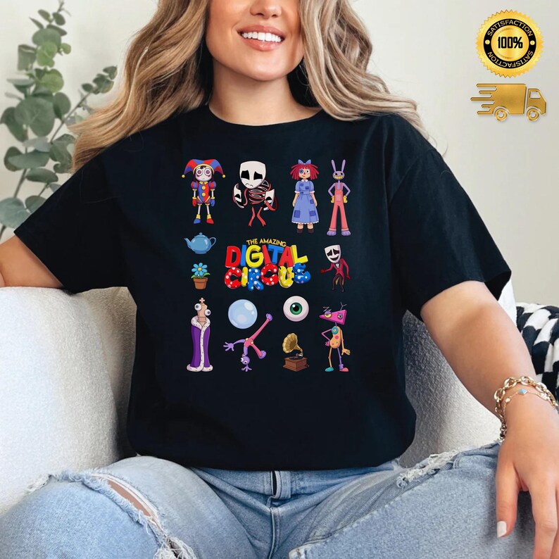 The Amazing Digital Circus Tshirt, Anime Gift Birthday for Boy Girl ...