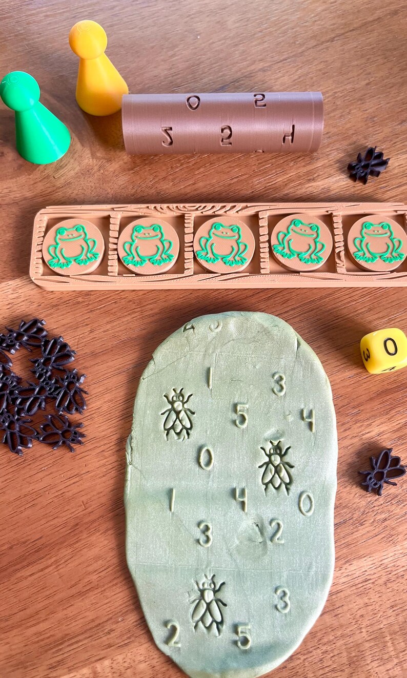 Five Little Frogs Math Play Dough Kit | Preschool Counting, Addition ...