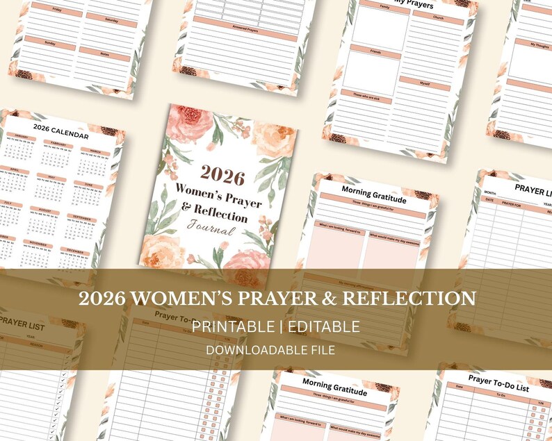 2026 Women's Prayer Tags Printable | Ministry Reflection Scripture ...
