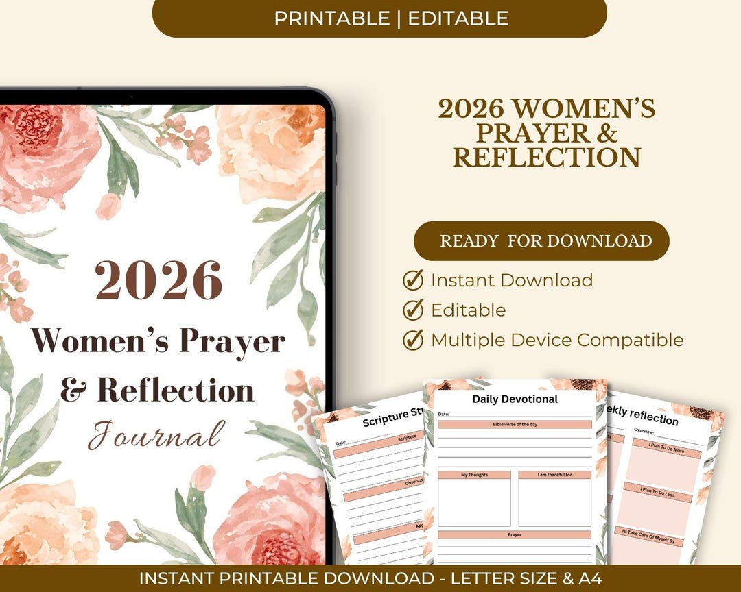2026 Women's Prayer Tags Printable | Ministry Reflection Scripture ...