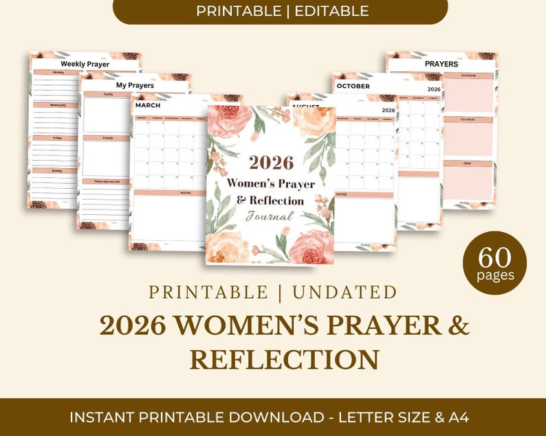 2026 Women's Prayer Tags Printable | Ministry Reflection Scripture ...