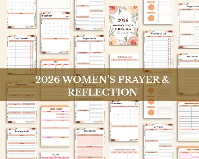 2026 Women's Prayer Tags Printable | Ministry Reflection Scripture ...