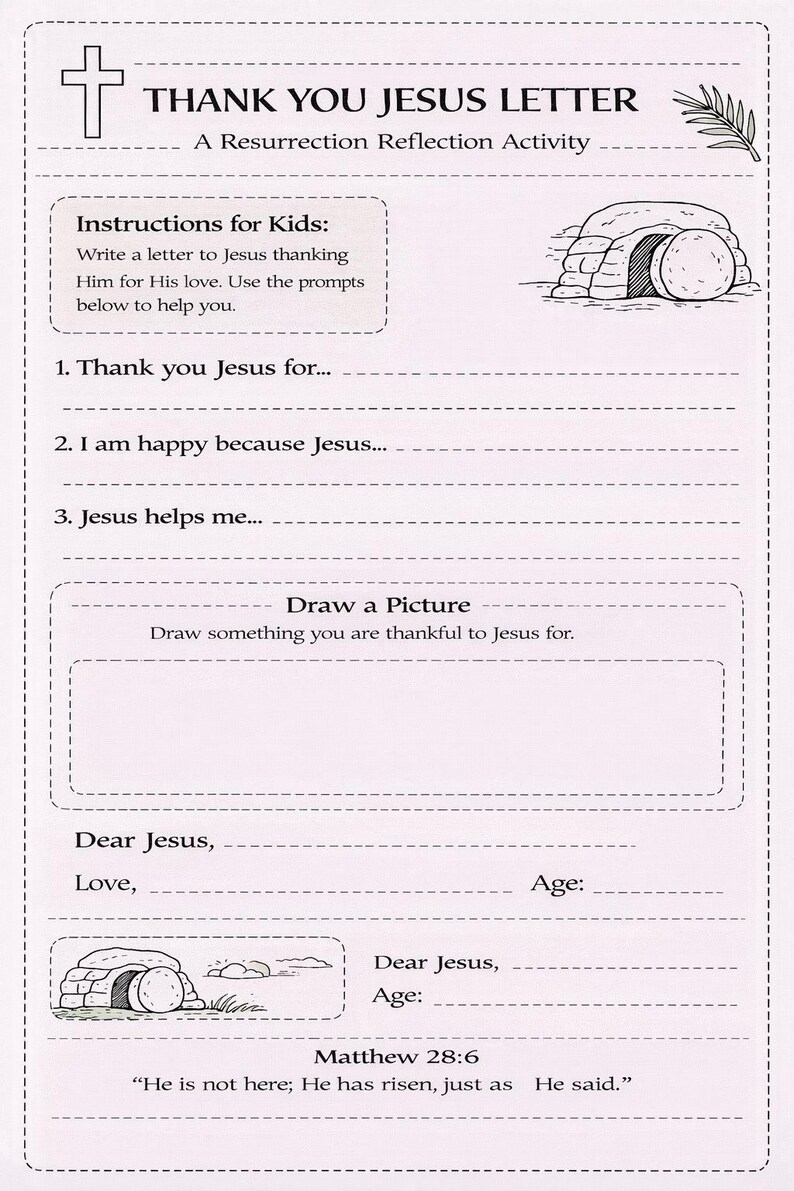 Last Minute Christian Easter Activity Bundle for Kids Ages 4-8 ...