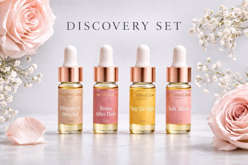 Luxury Body Oil Discovery Set | Perfume Oil Sample Set | 4 Scent ...