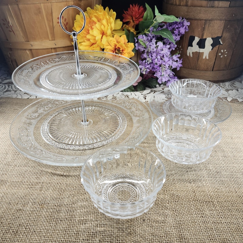 Fleur De Lis Glass Tray - Etsy