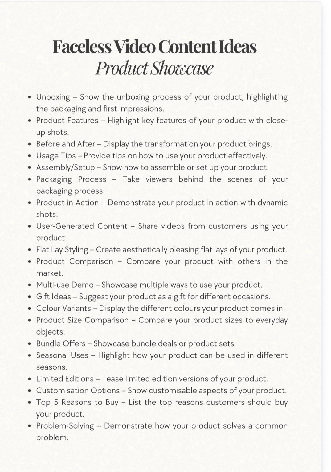 200 Faceless Tiktok & Reel Ideas for Brand Building (digital Download ...