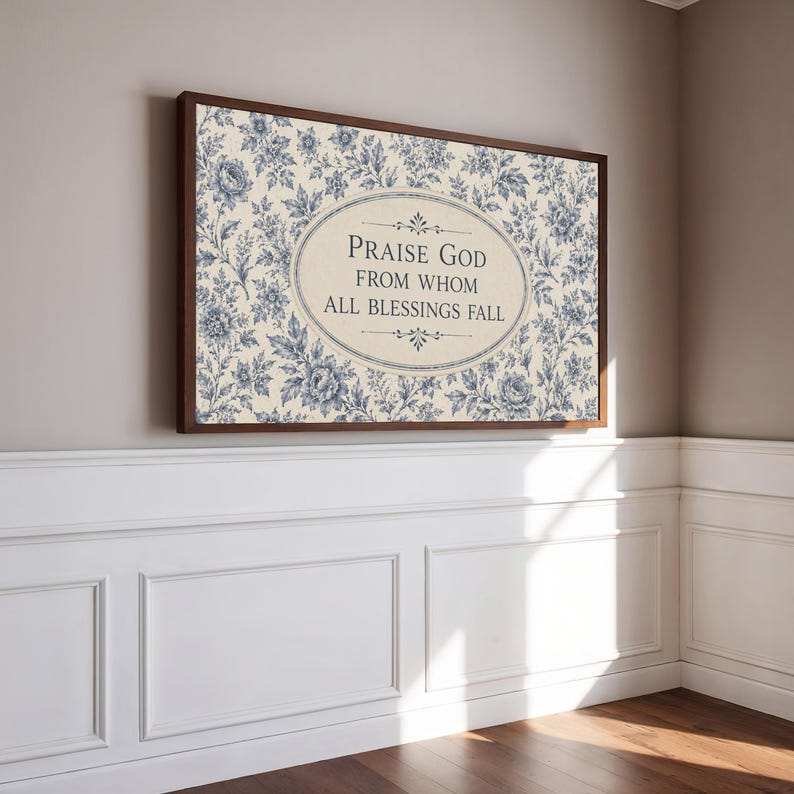 Samsung Frame TV Art Bible Verse Farmhouse Floral Cottage Decor ...