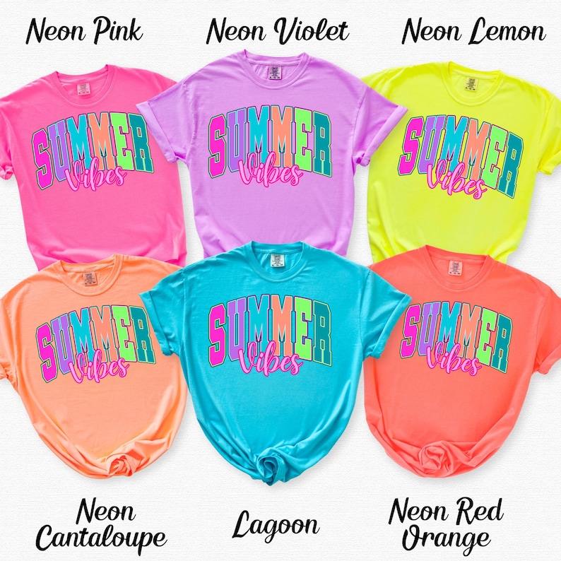 Summer Vibes Retro Shirt Women, Colorful Summer Tee, Beach Outfit 2026 ...