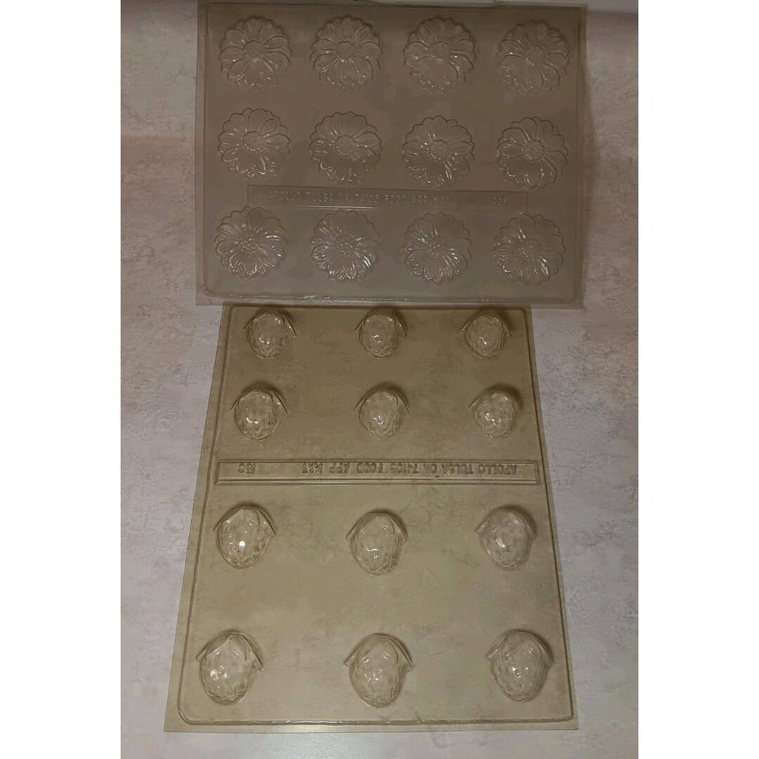 Vtg Apollo Chocolate Molds Strawberries and Sunflowers Strawberry ...