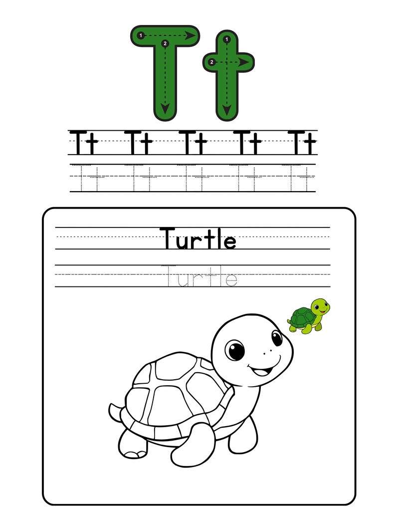 Kids Alphabet Tracing Workbook – Coloring & Letter Practice Pages ...