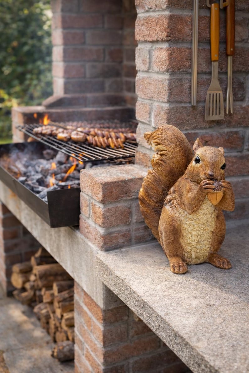 Squirrel Statue STL File | 3D Printing Garden Decor (digital Download ...