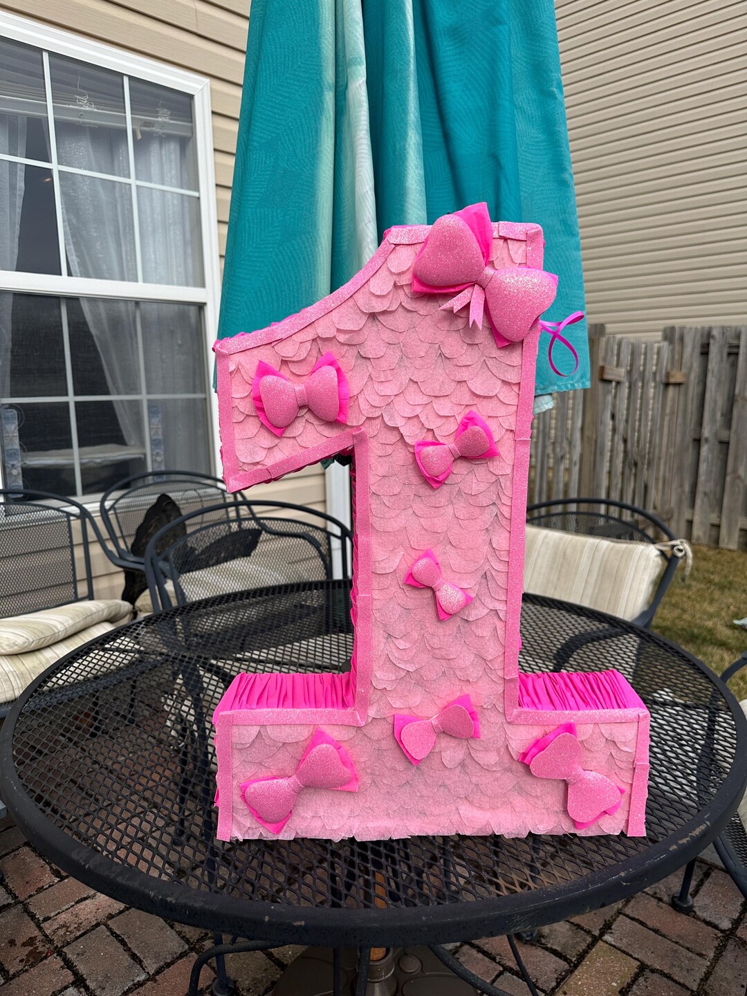 Bow Personalized Number Pinata: Girl's Number Pinatas - Etsy