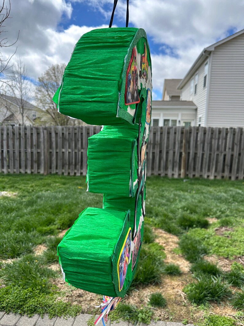 Color Ranger Number Pinata Handmade - Custom Pinatas - Etsy