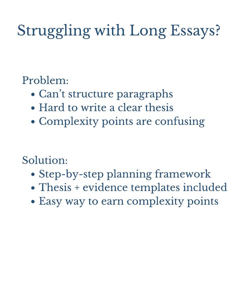 AP LEQ Writing Framework | Editable Canva Essay Planner (digital ...