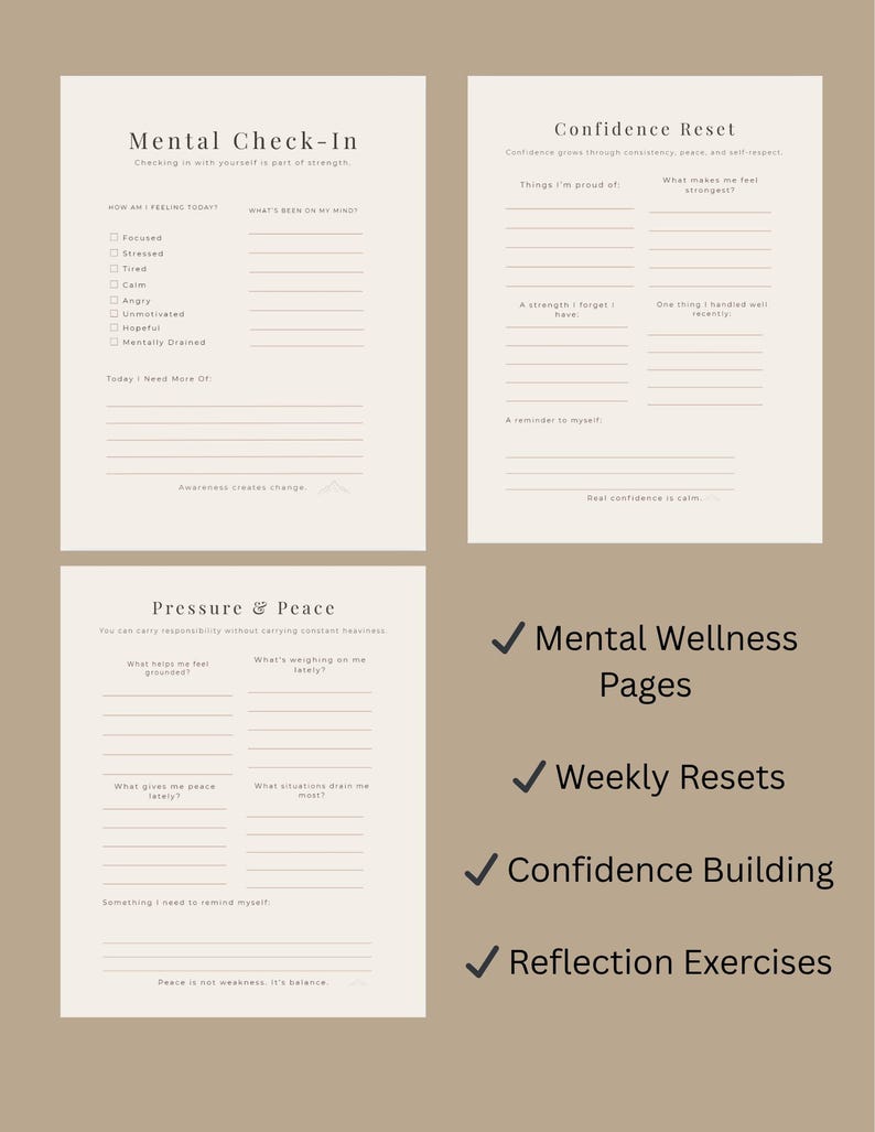 Men's Mental Health Journal | Self Care Journal for Men - Etsy UK