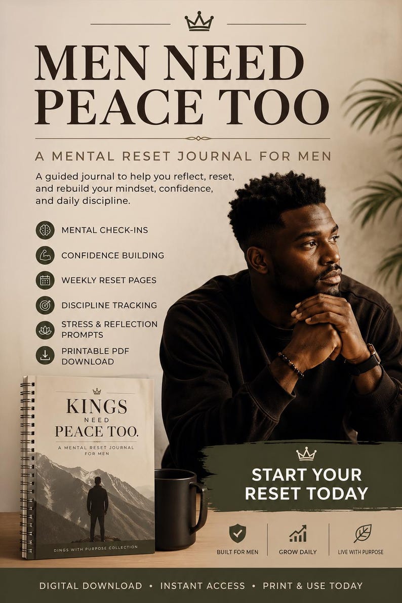 Men's Mental Health Journal | Self Care Journal for Men - Etsy UK