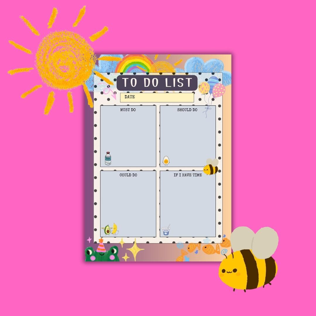Editable Kids to Do List Printable | Daily Routine Chart for Children ...