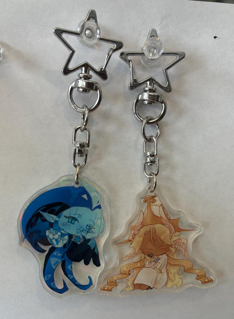CRK Shadow Milk and Pure Vanilla Keychains Broken Glass Holographic - Etsy