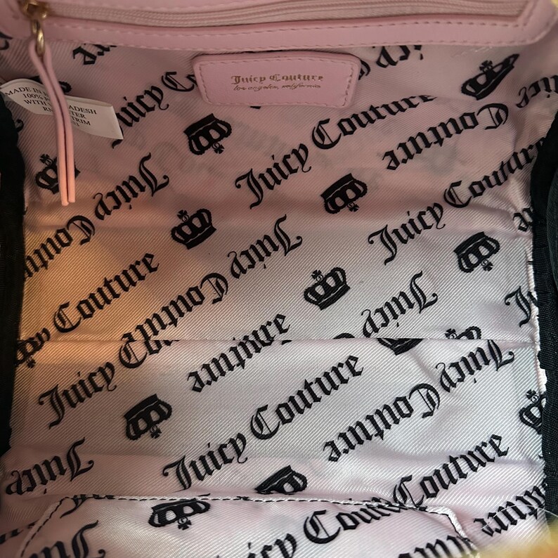 New Juicy Couture Classic Scottie Dogs Satchel Crossbody Handbag Pink ...