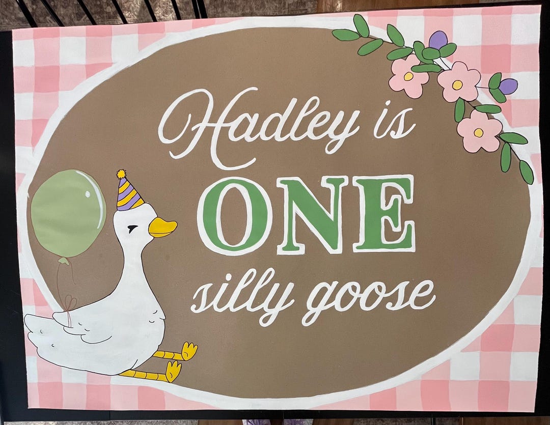 One Silly Goose | Theme | First Birthday | Party | Custom | Hand ...