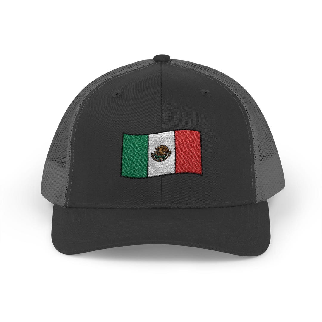 Mexican Flag Trucker Hat | Mexico Pride Cap | Embroidered Mexico Hat ...