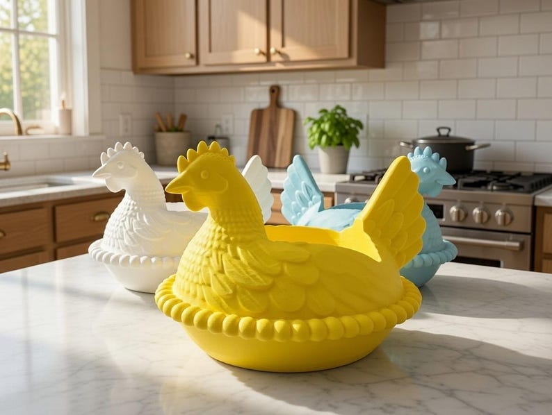 Farmhouse Hen on Nest Soap Dispenser | Chicken Soap Holder, Rustic ...