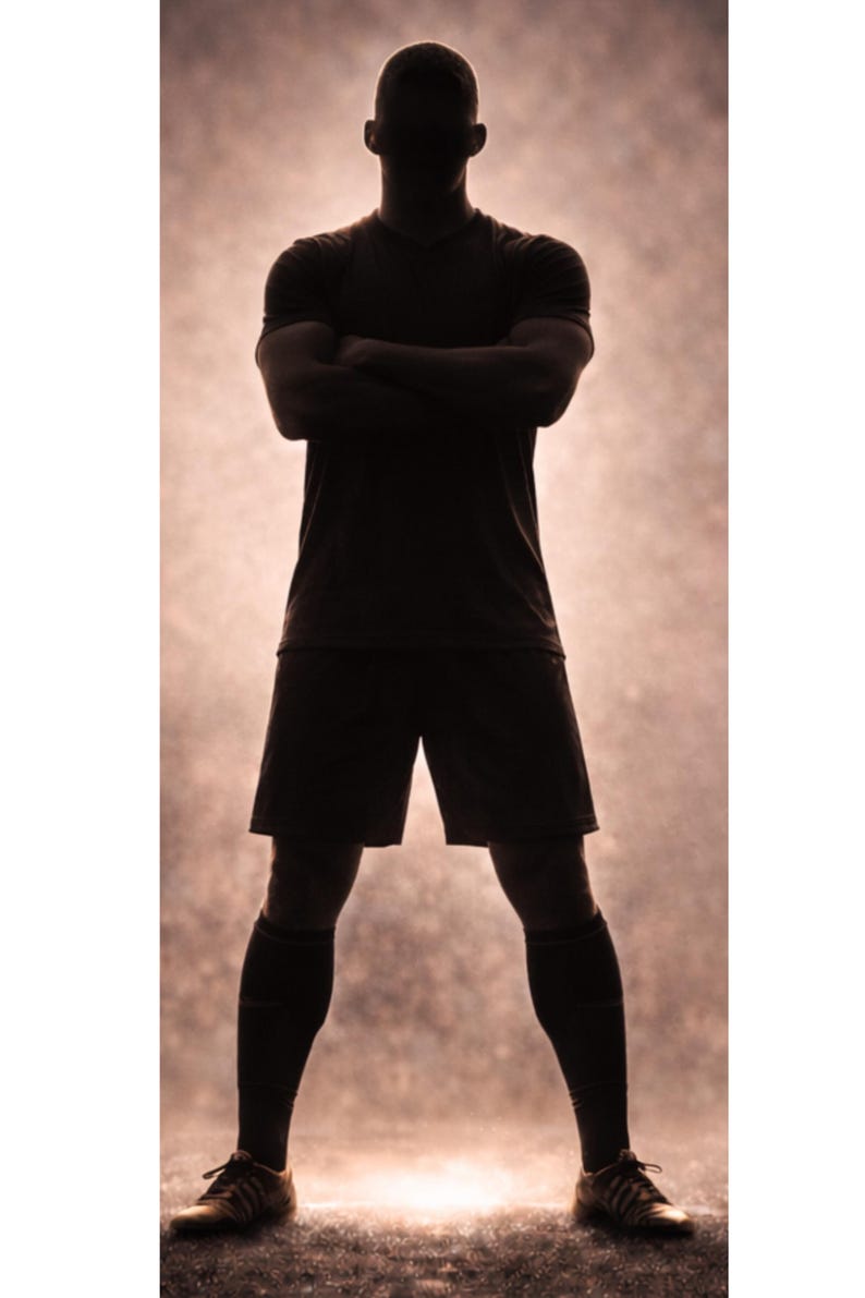 Kylian Mbappé Silhouette Print, Iconic Football Poster (digital ...