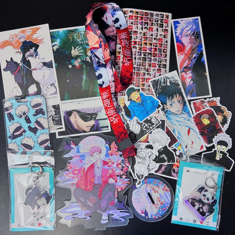 Themed Anime Gift Bag, Curated Assorted Anime Surprise Bag, Gift for ...