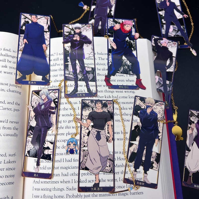 Anime Metal Bookmarkers - Etsy