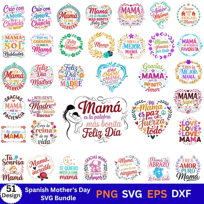 Toppers Dia De Las Madres - Etsy