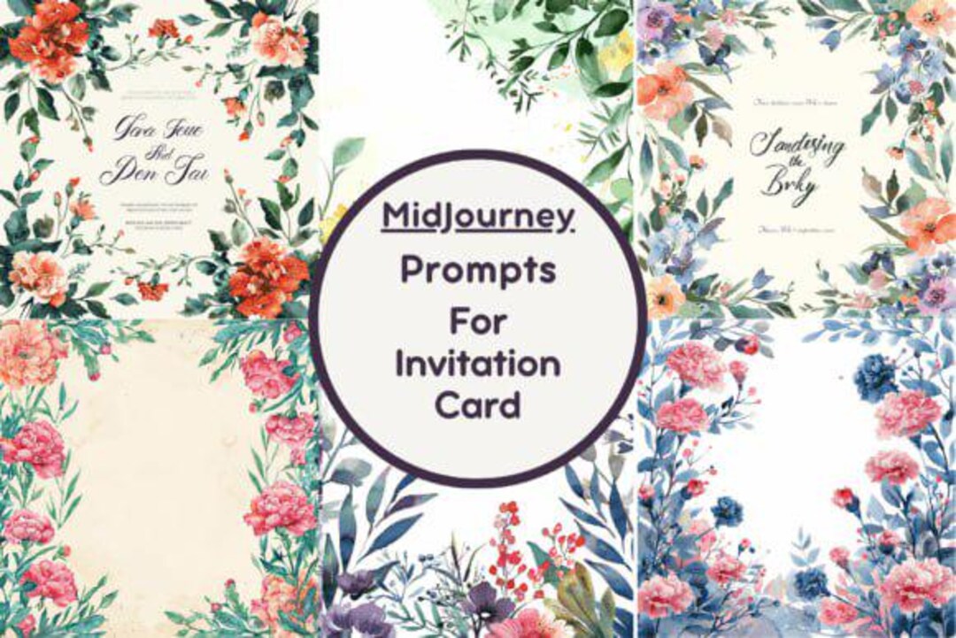 AI Prompt for Invitation Cards | Custom Design Generator for Weddings ...