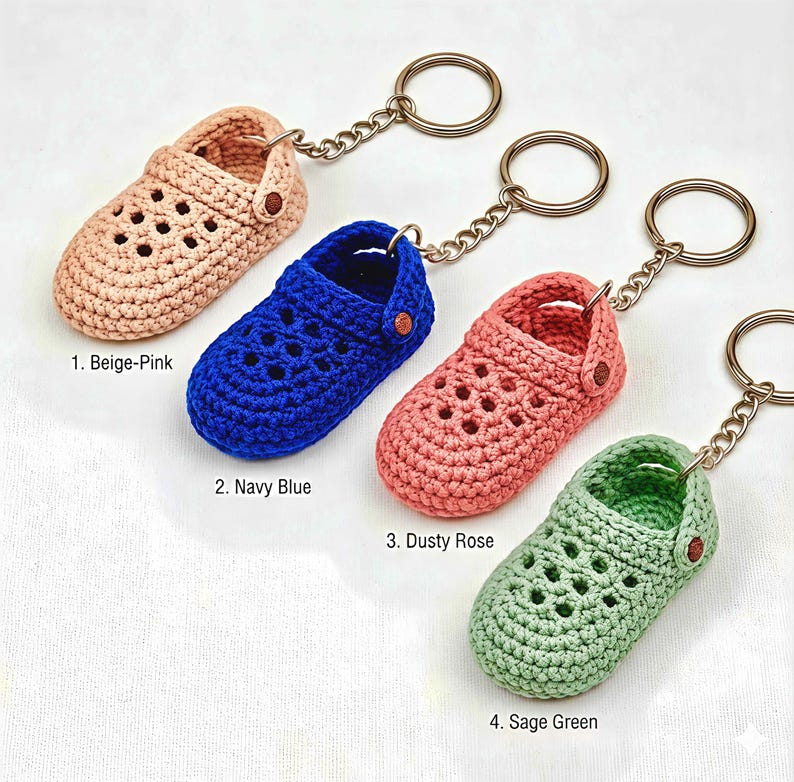 Crochet Baby Clog Shoe Keychain Pattern, Amigurumi DIY (digital PDF) - Etsy