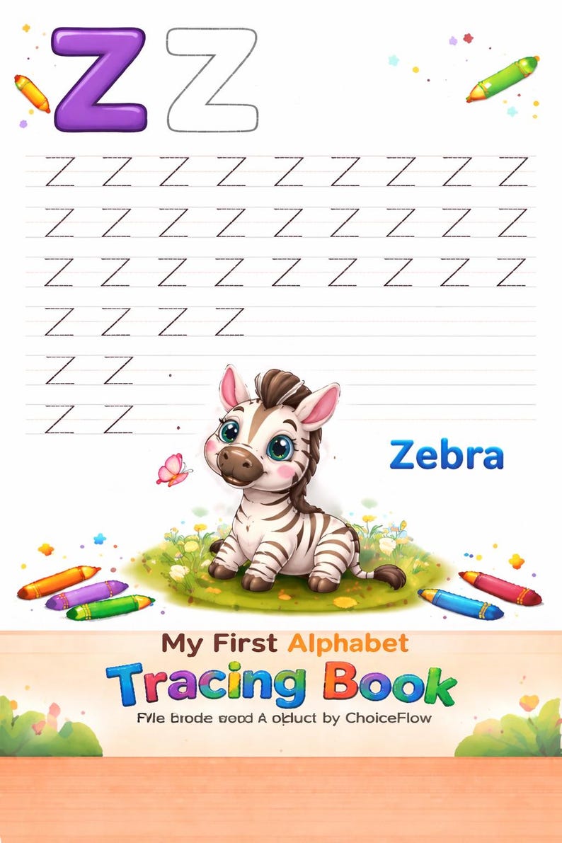 My First A to Z Tracing Alphabet Adventure Tracing Book - Etsy
