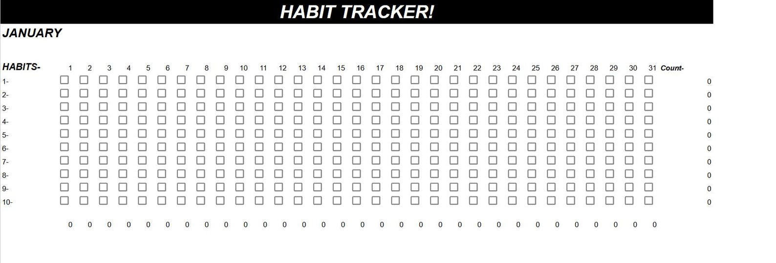 Yearly Habit Tracker: Visual Progress Chart - Etsy
