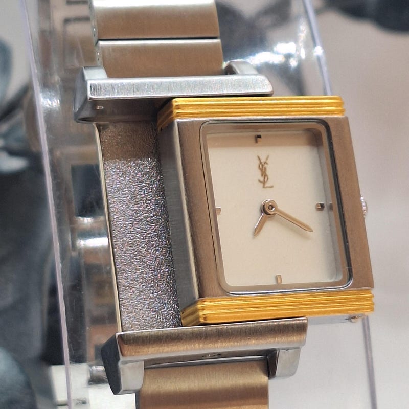 Ysl Two Tone Watch - Etsy